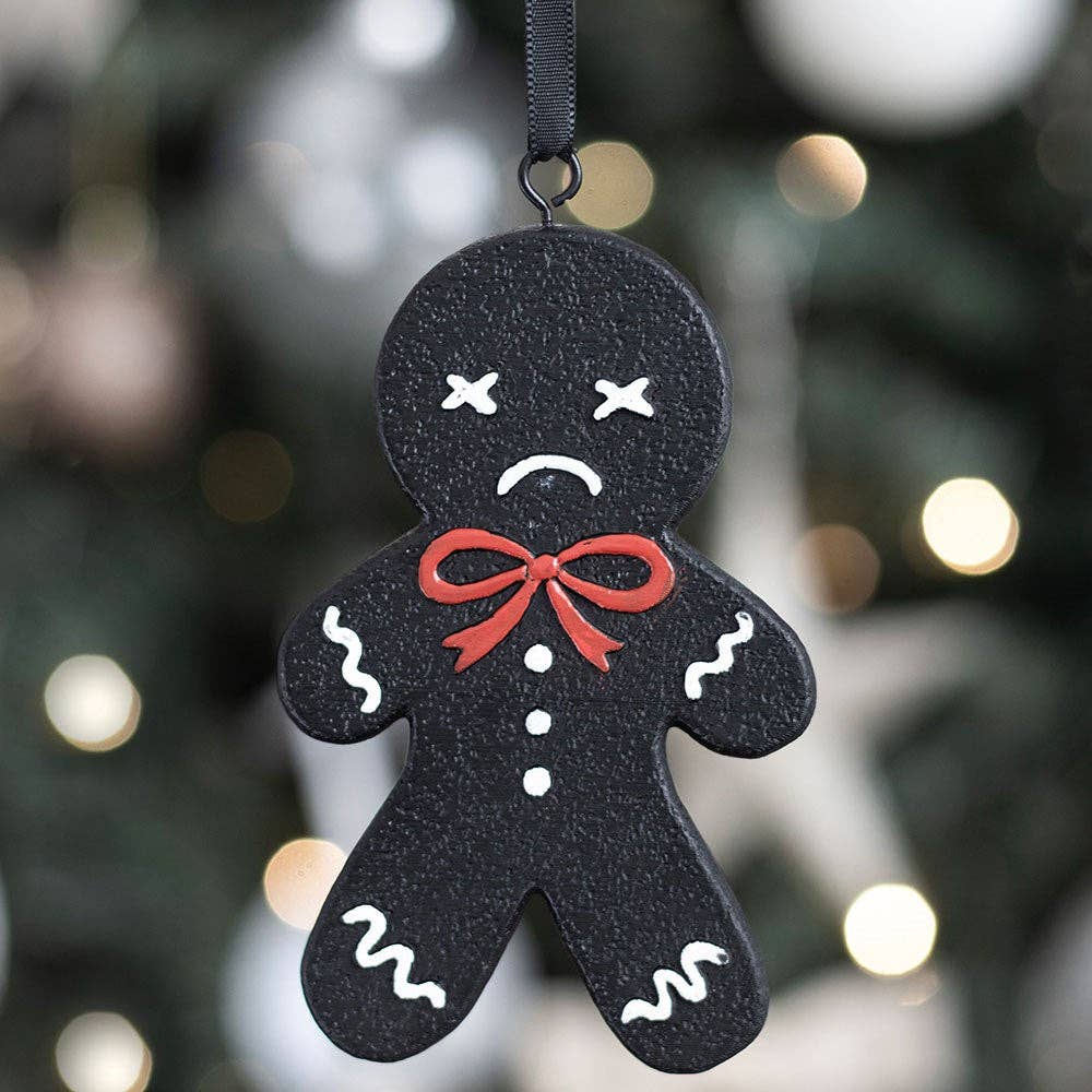 Spooky Gingerbread Man Gothic Christmas Ornament – Flatline Bootique