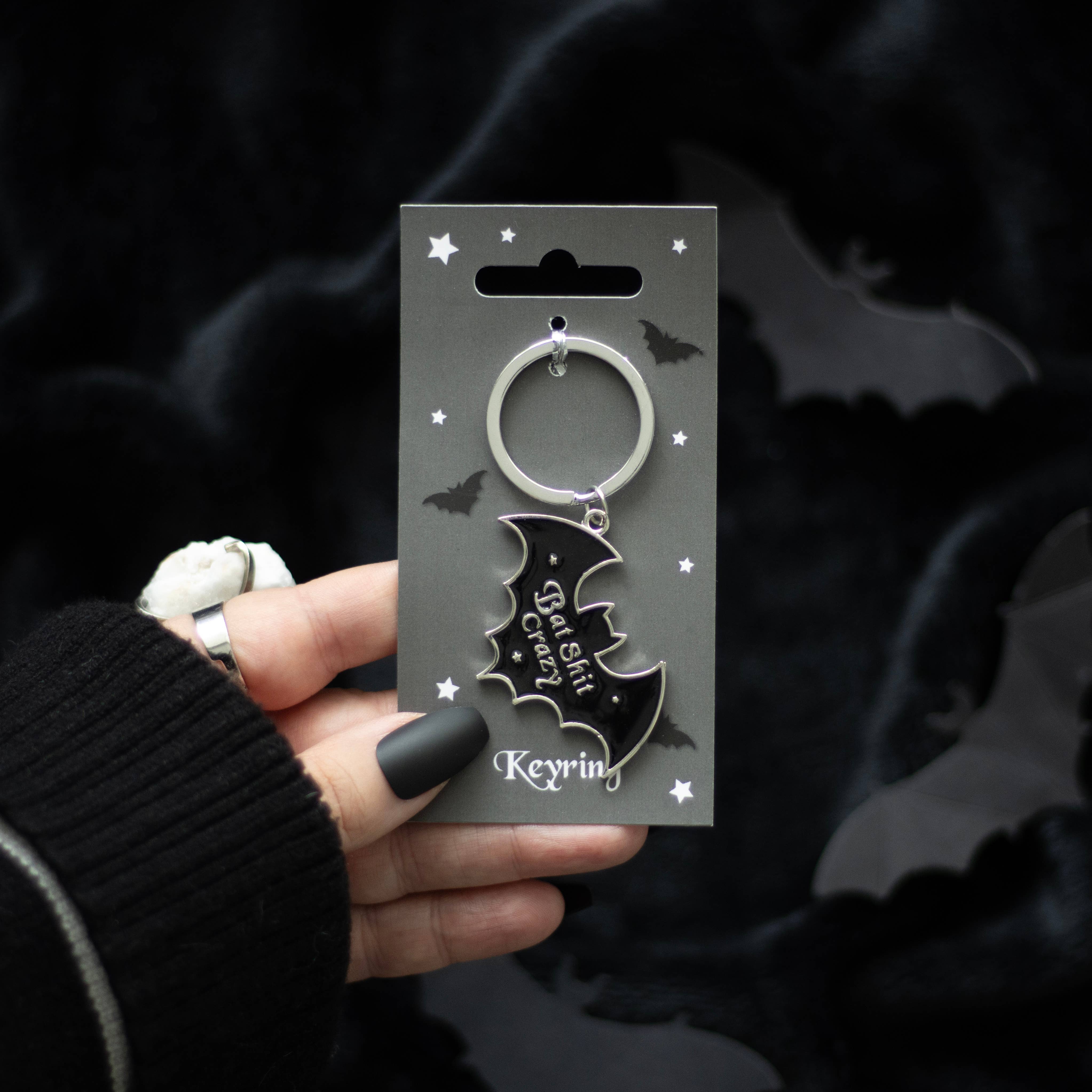 Bat Shit Crazy Keyring – Flatline Bootique